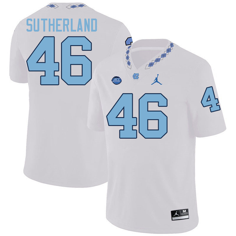 #46 Bill Sutherland North Carolina Tar Heels Jerseys,Apparels,Uniforms ...